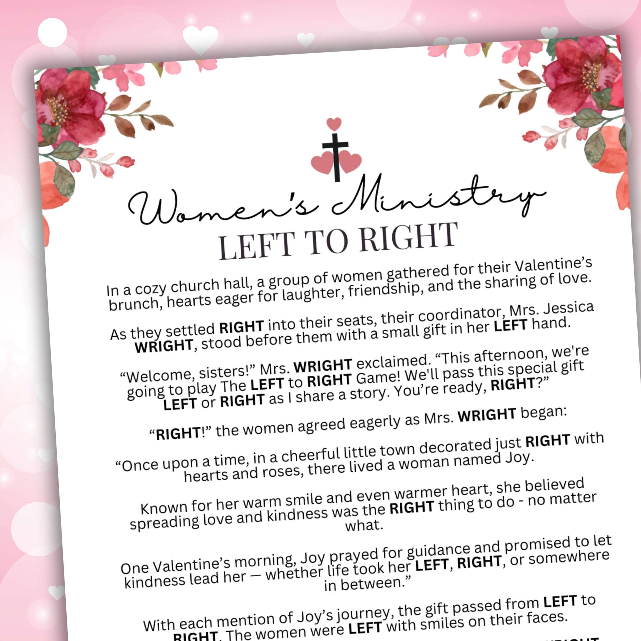 Women's Ministry Pass the Prize Valentine's Edition – Party Prints Press