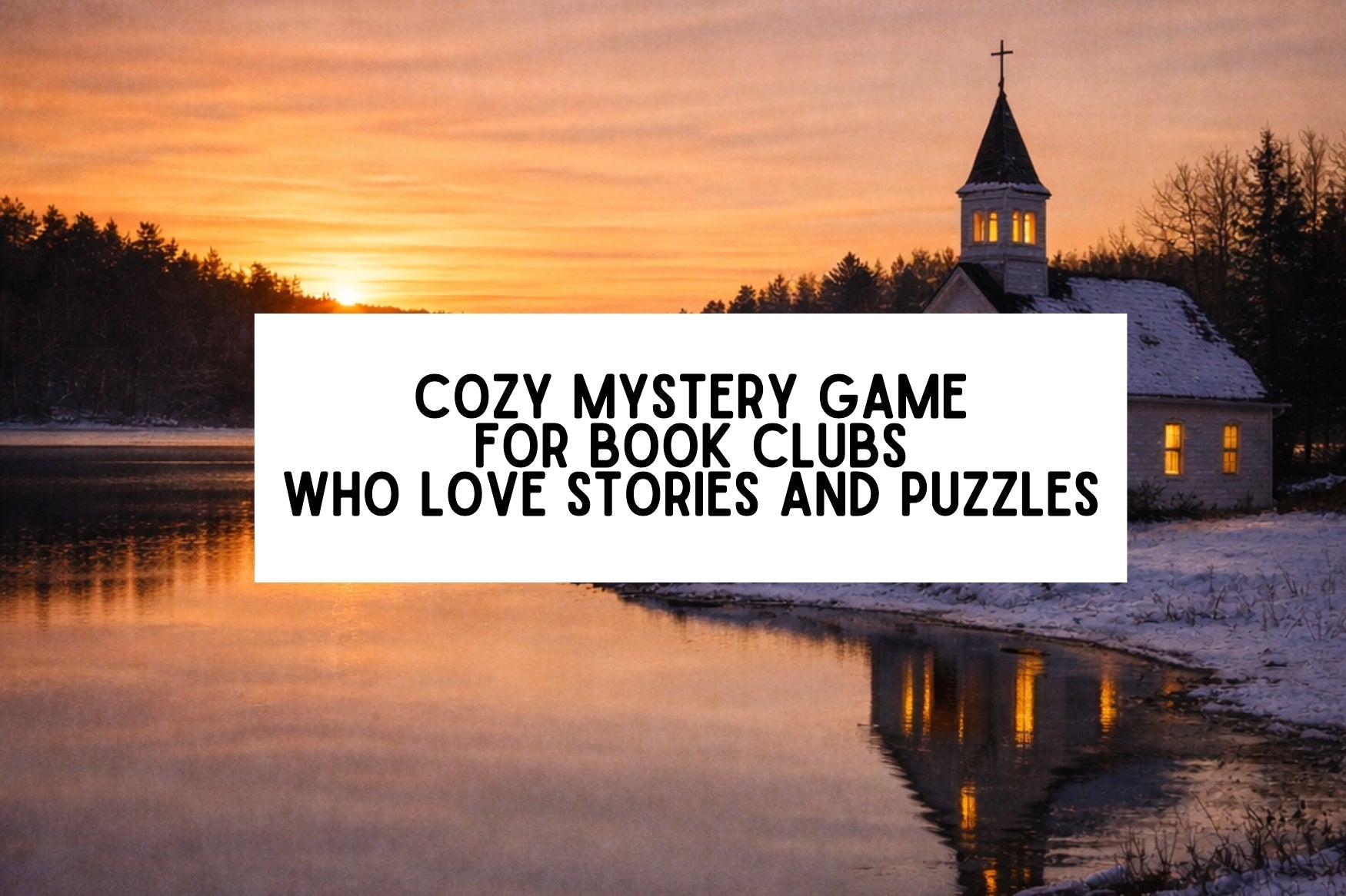 Here's A Cozy Mystery Game for Book Clubs Who Love Stories and Puzzles ...