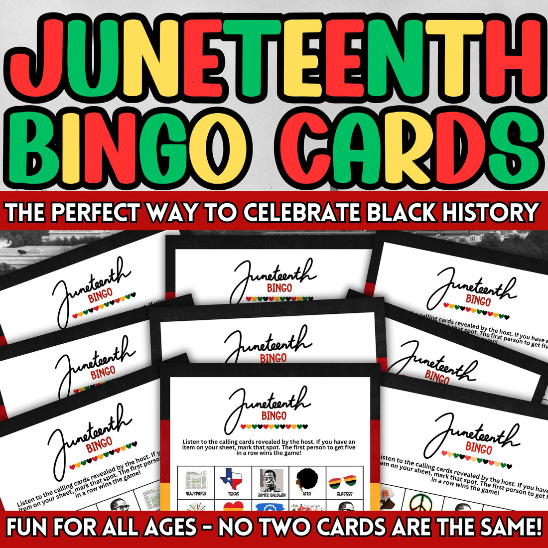 Juneteenth BINGO – Party Prints Press