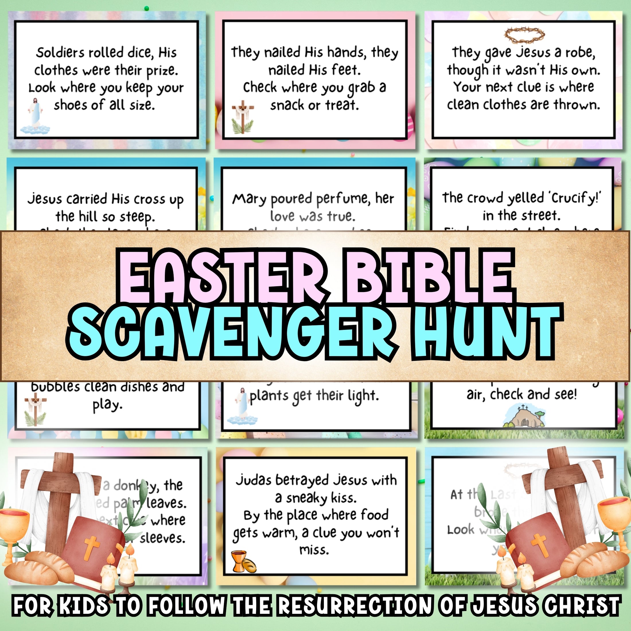 Easter Bible Indoor Scavenger Hunt – Party Prints Press