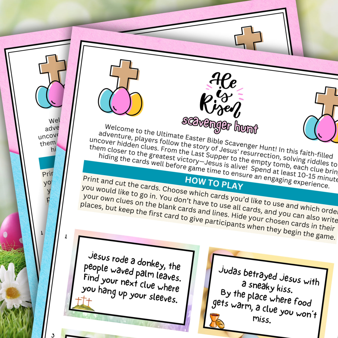 Easter Bible Indoor Scavenger Hunt – Party Prints Press