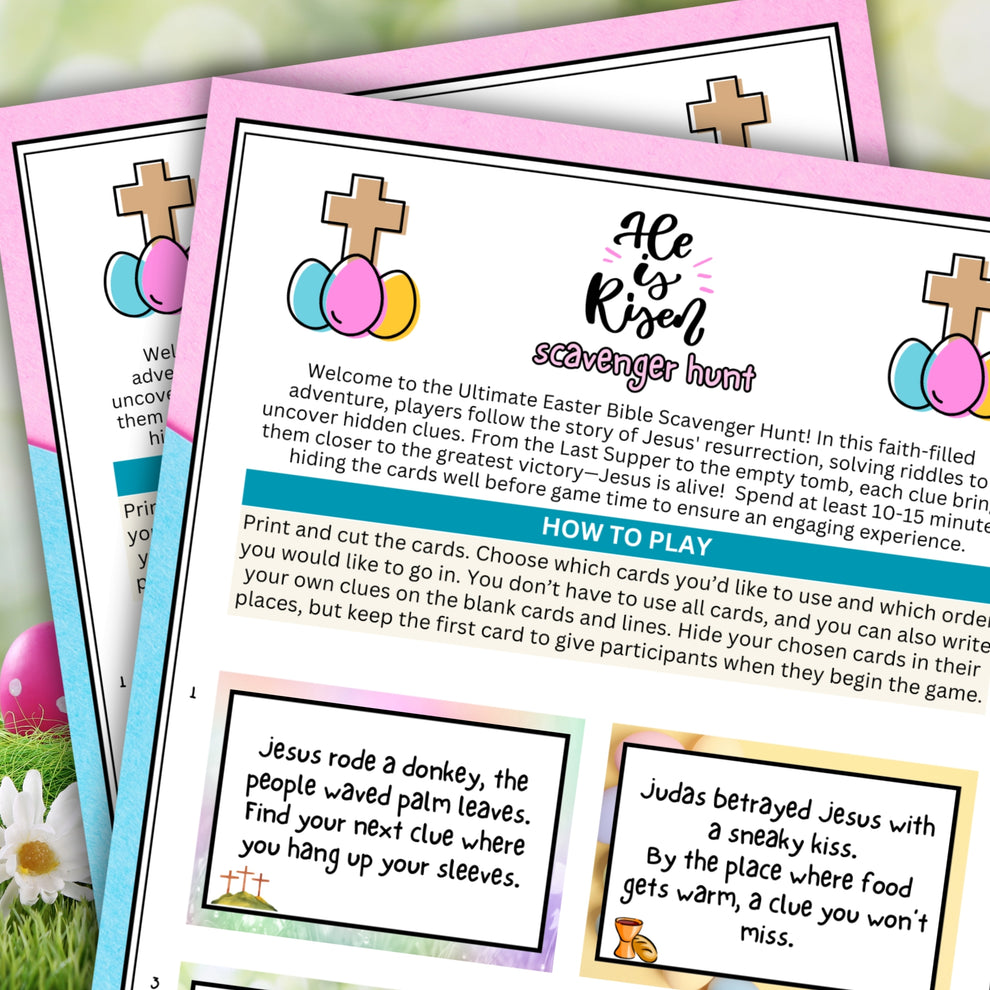 Easter Bible Indoor Scavenger Hunt – Party Prints Press