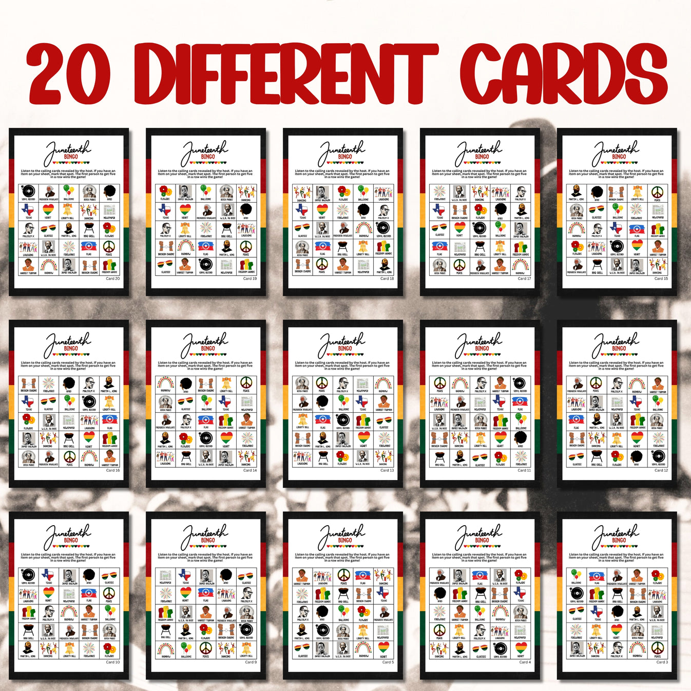 Juneteenth BINGO – Party Prints Press