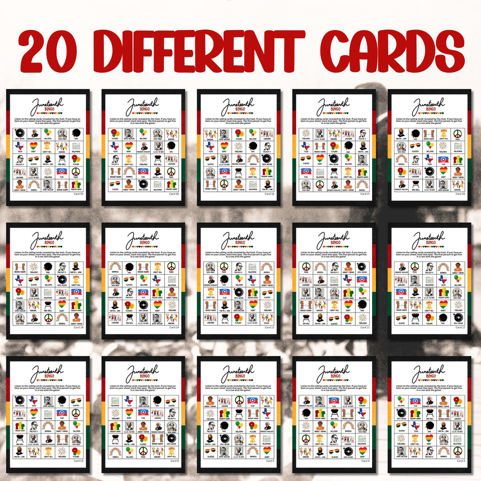 Juneteenth BINGO – Party Prints Press