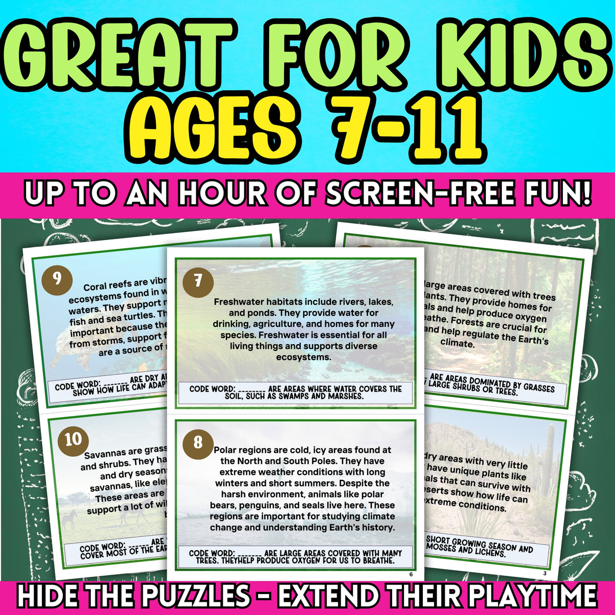 Habitat & Ecosystems Scavenger Hunt (Ages 8-11) – Party Prints Press