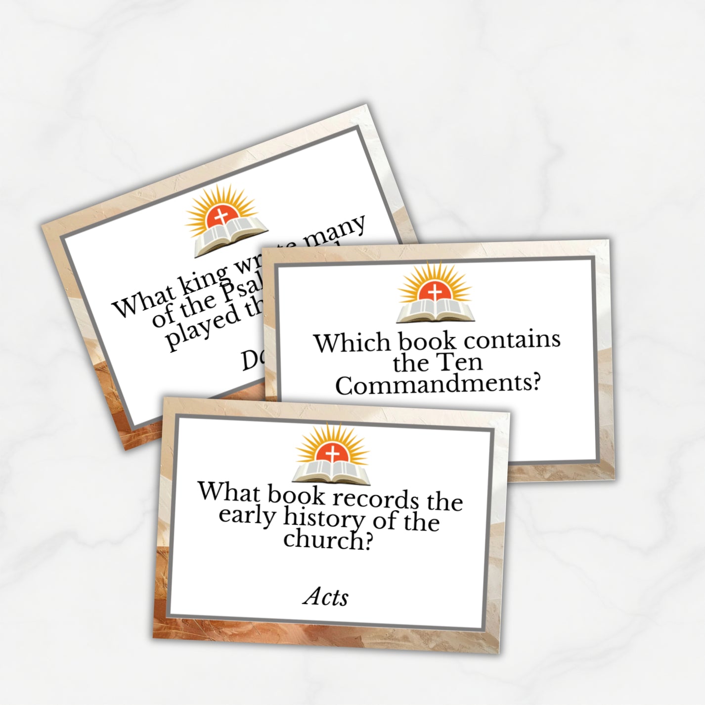 Bible Trivia (120 Cards) – Party Prints Press