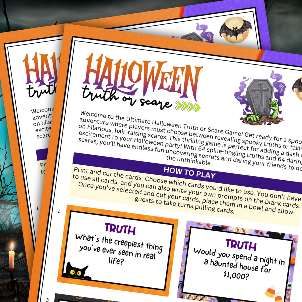 Halloween Truth Or Scare – Party Prints Press