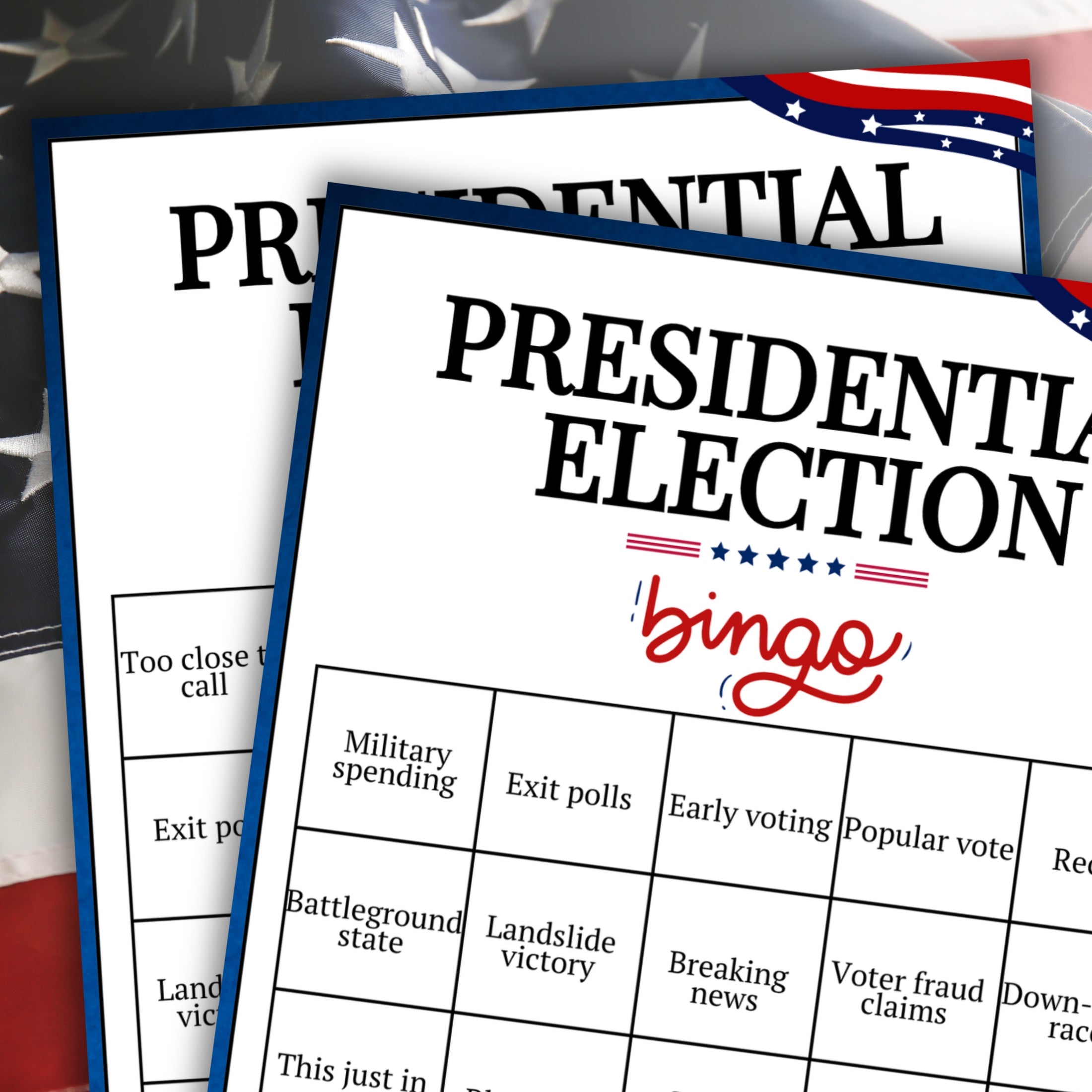 Presidential Election BINGO – Party Prints Press