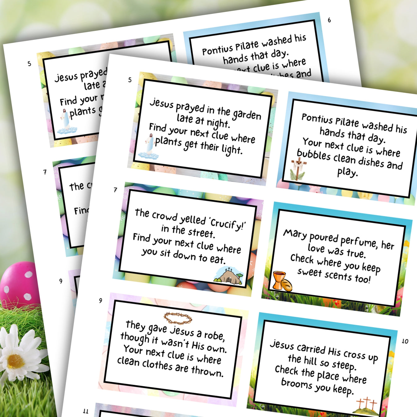 Easter Bible Indoor Scavenger Hunt – Party Prints Press