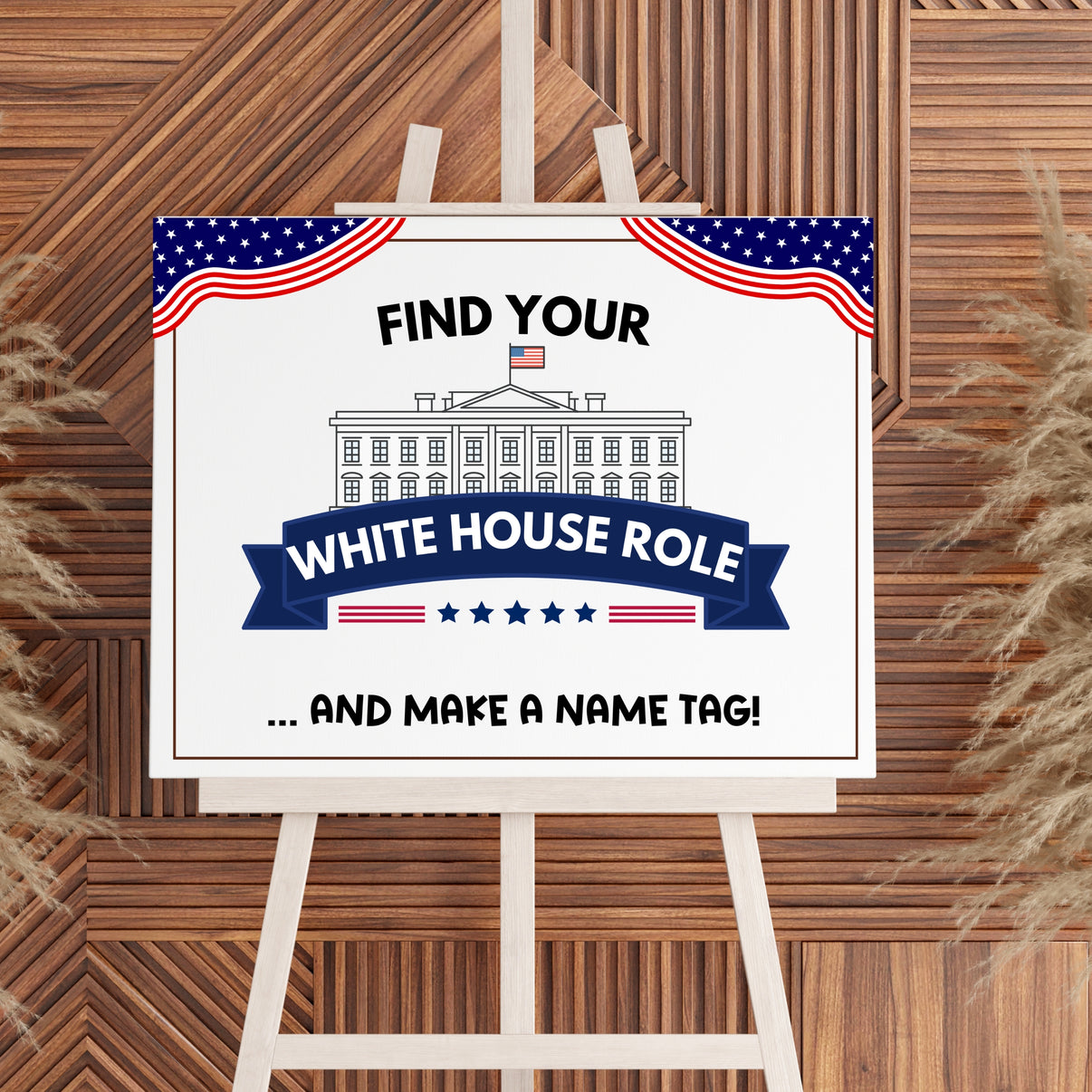 What's Your White House Job Title? (Name Tag Generator) – Party Prints ...