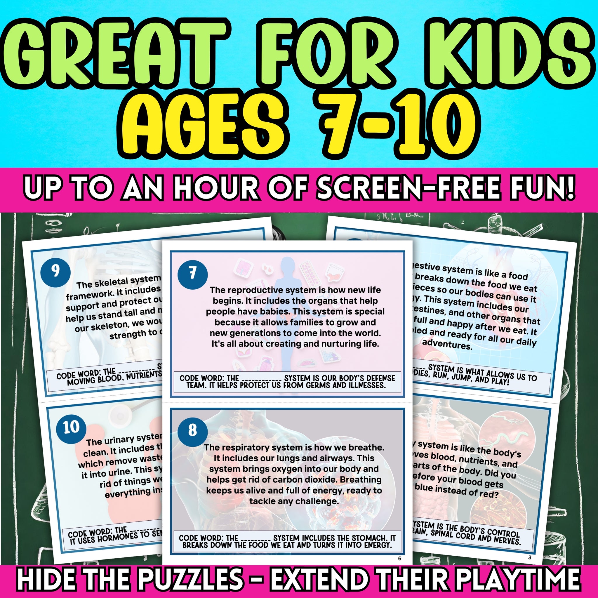 Human Body Scavenger Hunt (Ages 8-11) – Party Prints Press