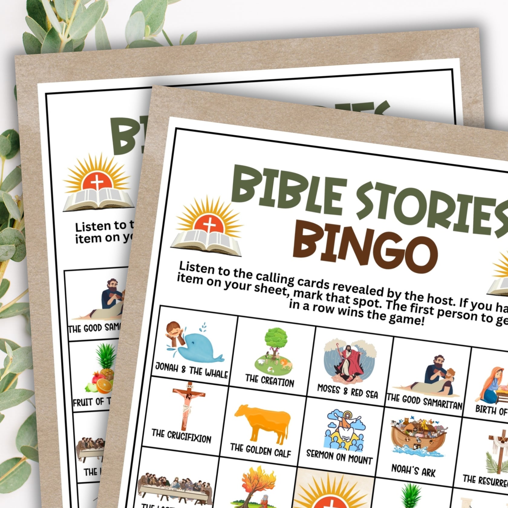 Bible Stories BINGO – Party Prints Press