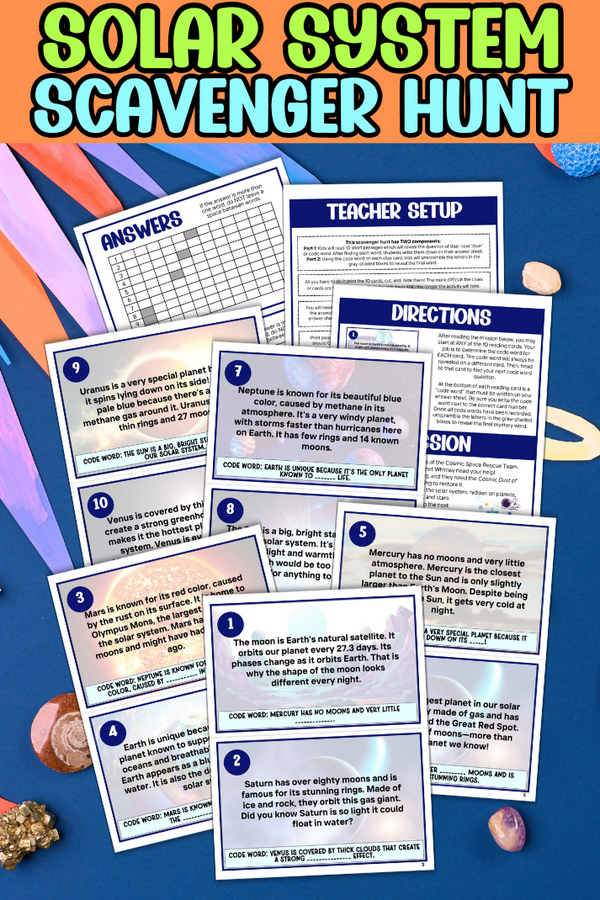 Solar System Scavenger Hunt – Party Prints Press