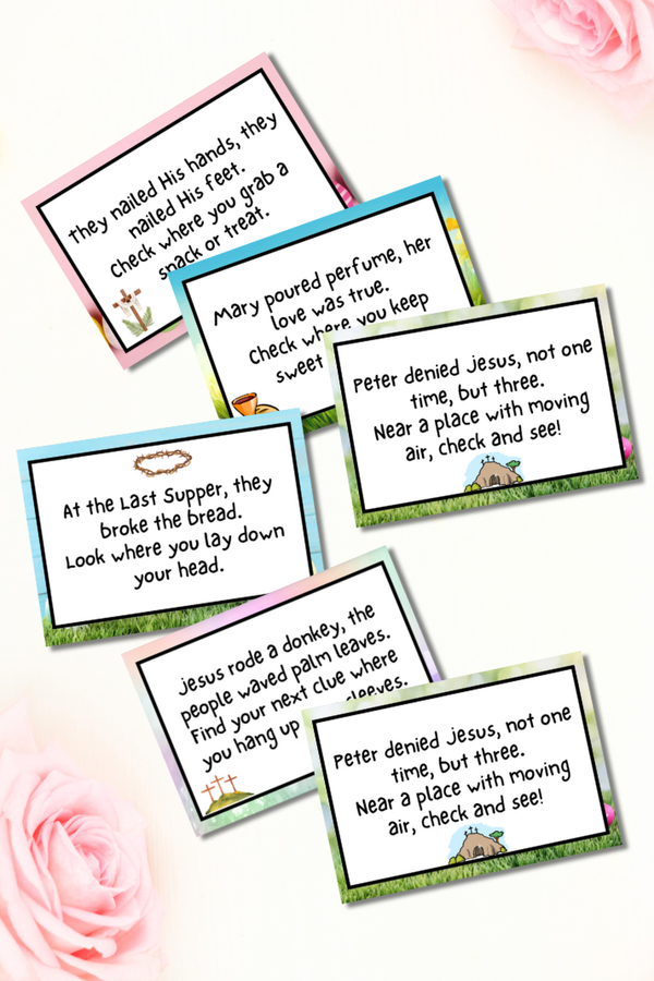 Easter Bible Indoor Scavenger Hunt – Party Prints Press