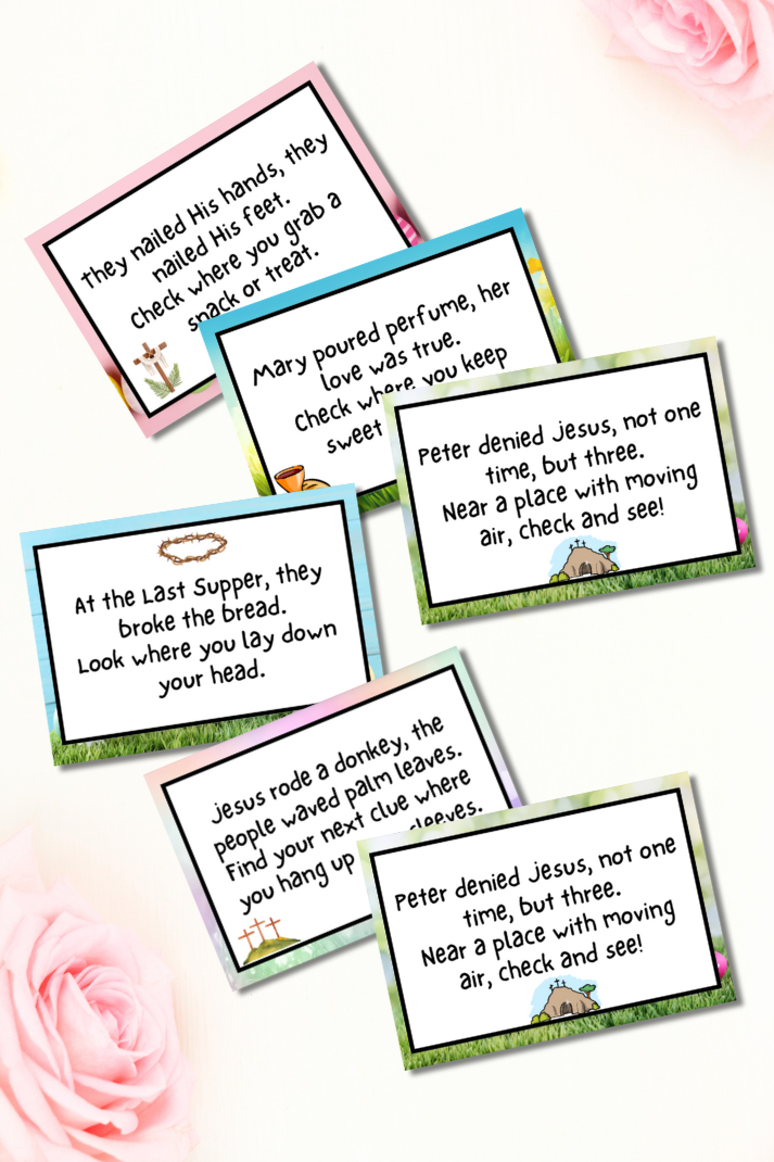 Easter Bible Indoor Scavenger Hunt – Party Prints Press