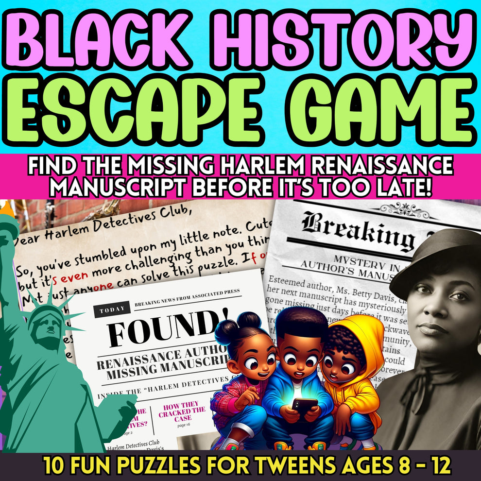 Harlem Renaissance Black History Escape Room – Party Prints Press