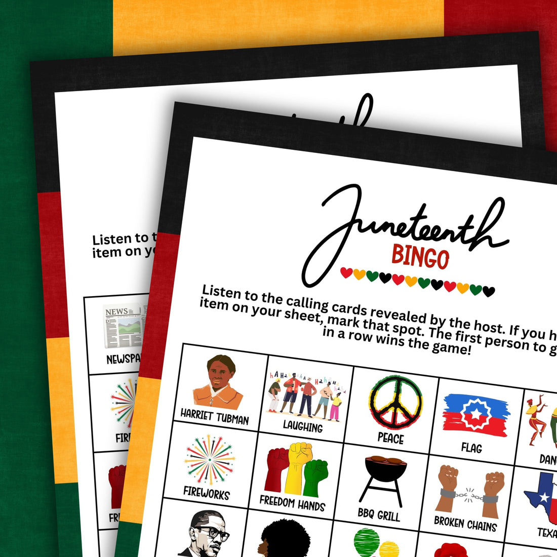 Juneteenth BINGO – Party Prints Press