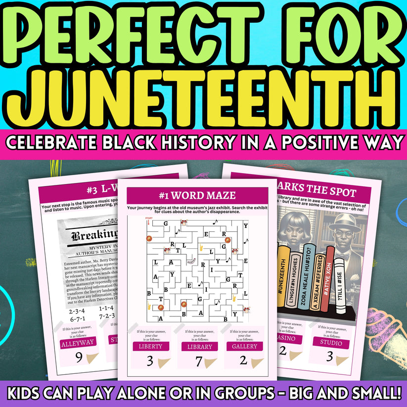 Harlem Renaissance Black History Escape Room – Party Prints Press