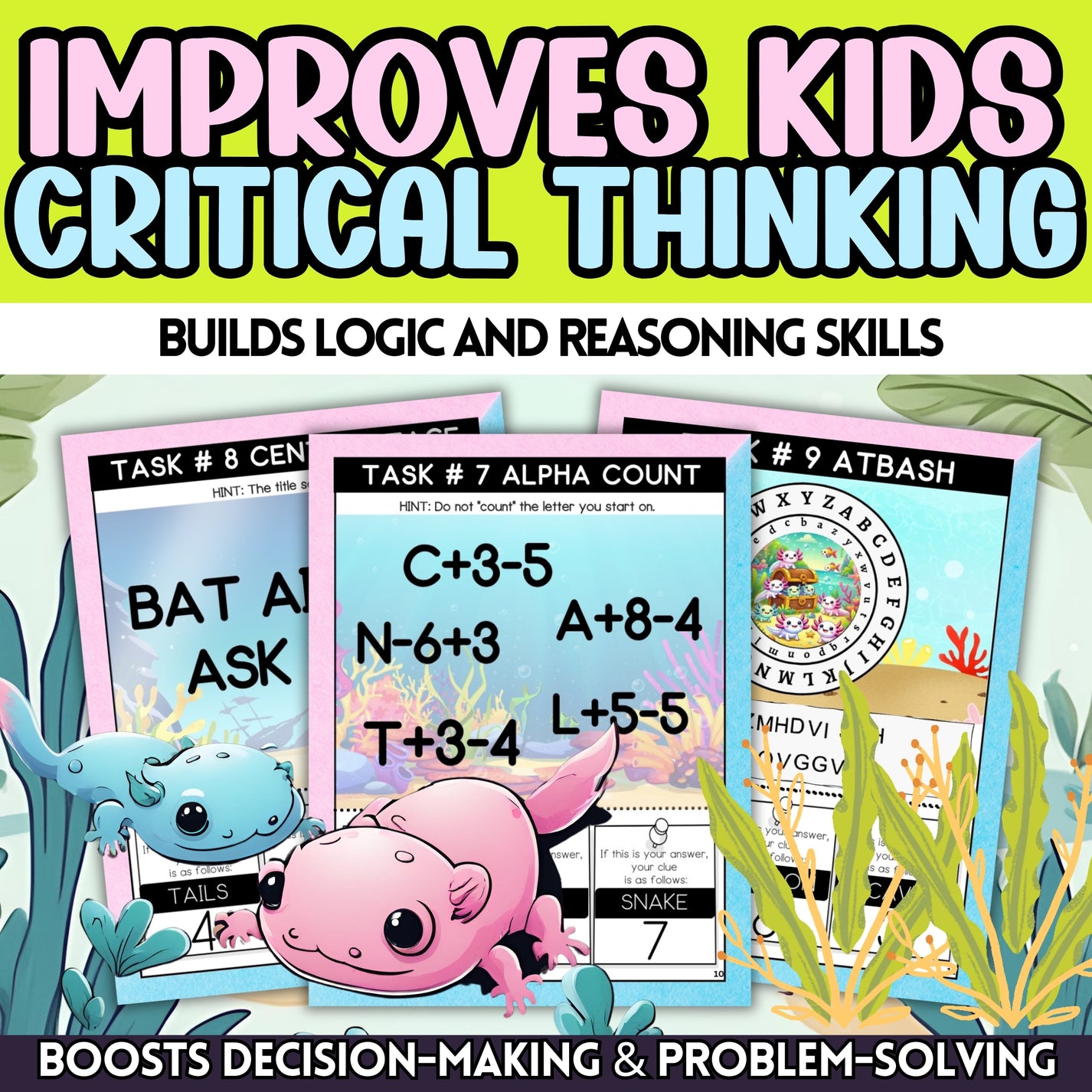 Axolotl Escape Room – Party Prints Press