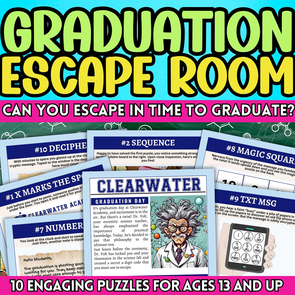 Graduation Escape Room – Party Prints Press