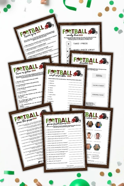 Football Mega Bundle (17 Games) – Party Prints Press