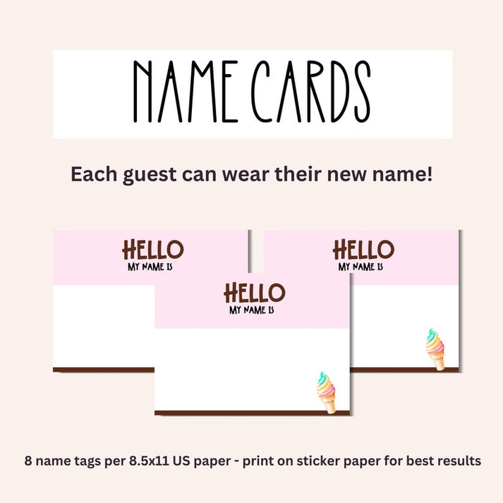 What's Your Ice Cream Name? – Party Prints Press