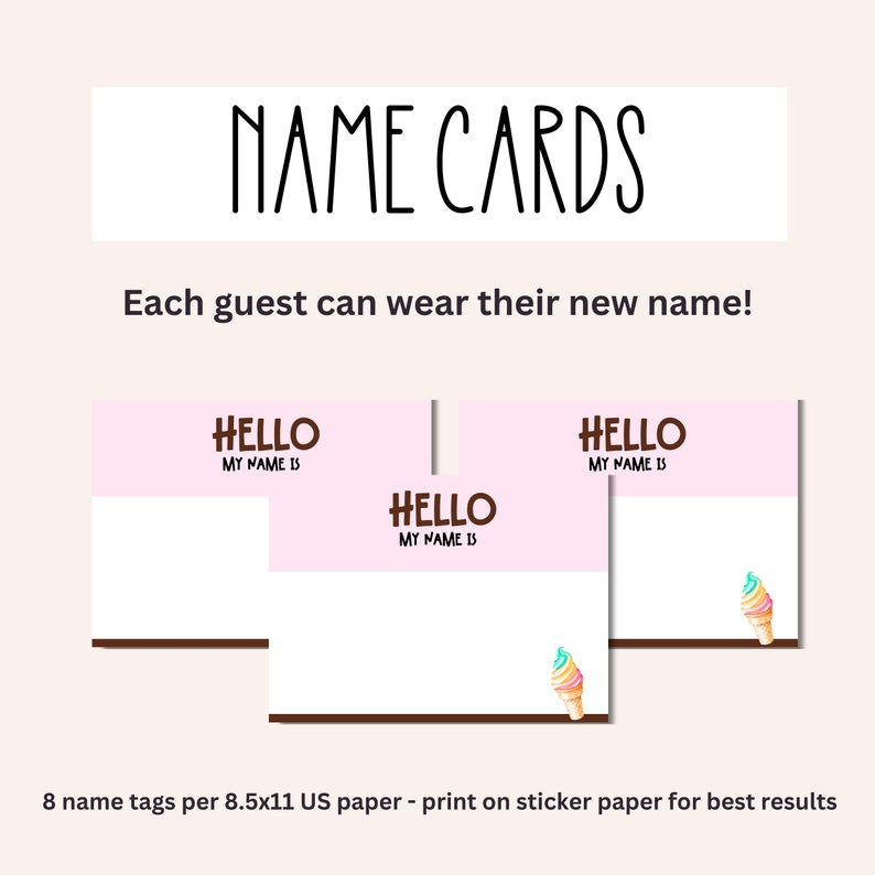 What's Your Ice Cream Name? – Party Prints Press