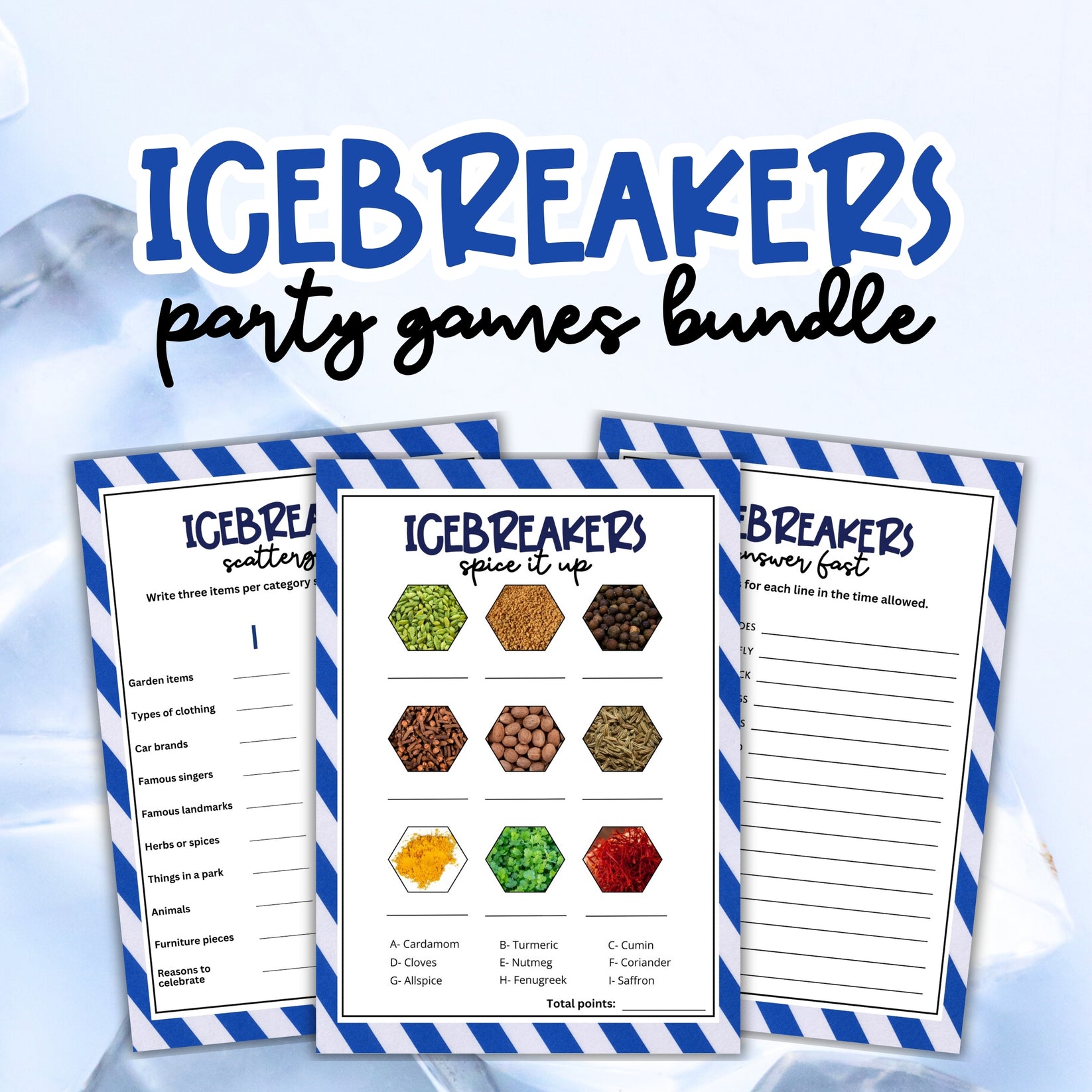 Icebreaker Games Bundle (18 Games) – Party Prints Press