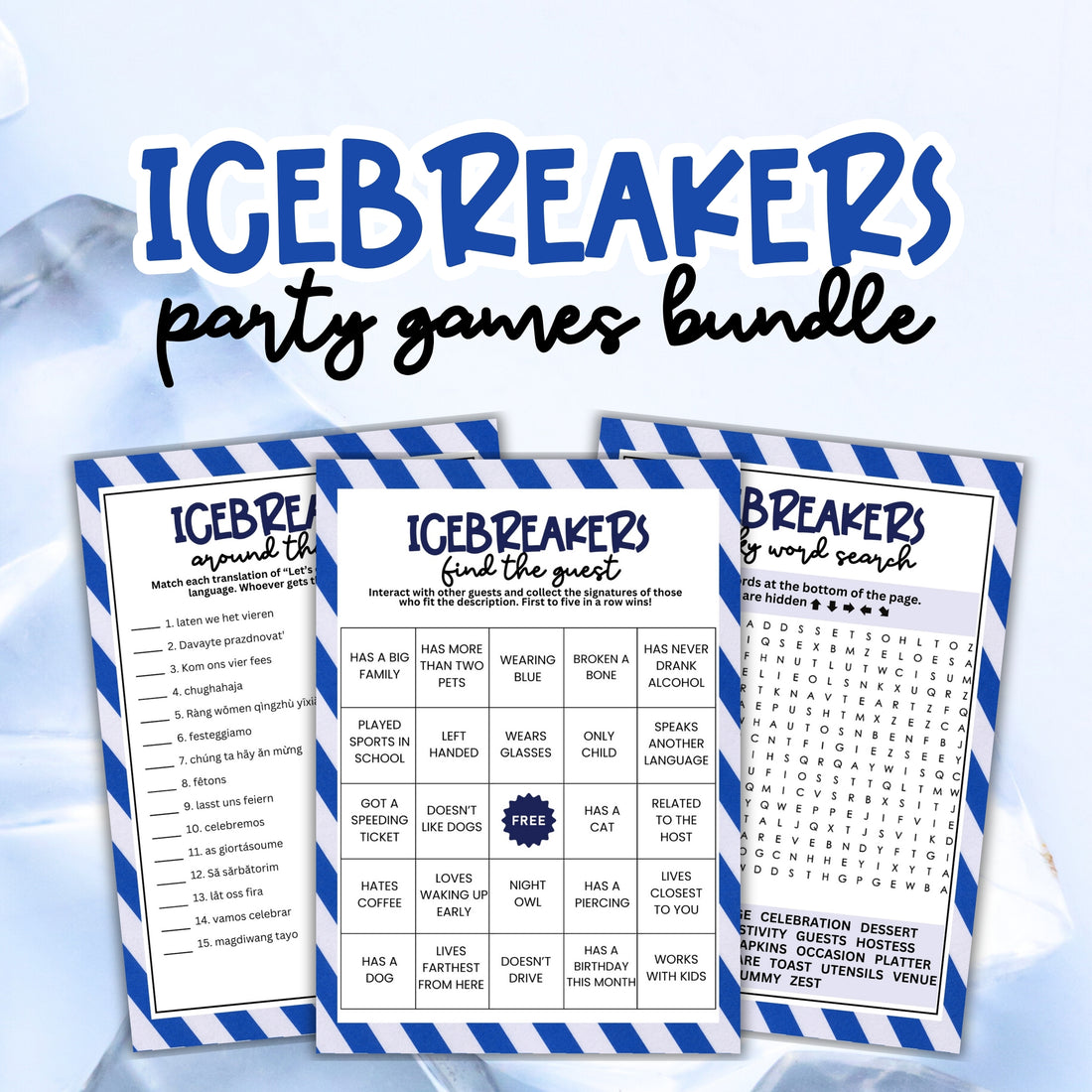 Icebreaker Games Bundle (18 Games) – Party Prints Press