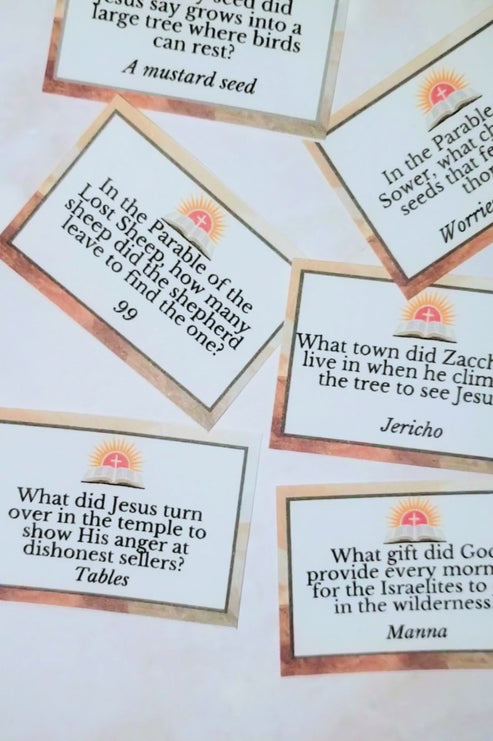 Bible Trivia (120 Cards) – Party Prints Press