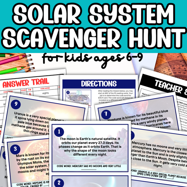 Solar System Scavenger Hunt – Party Prints Press