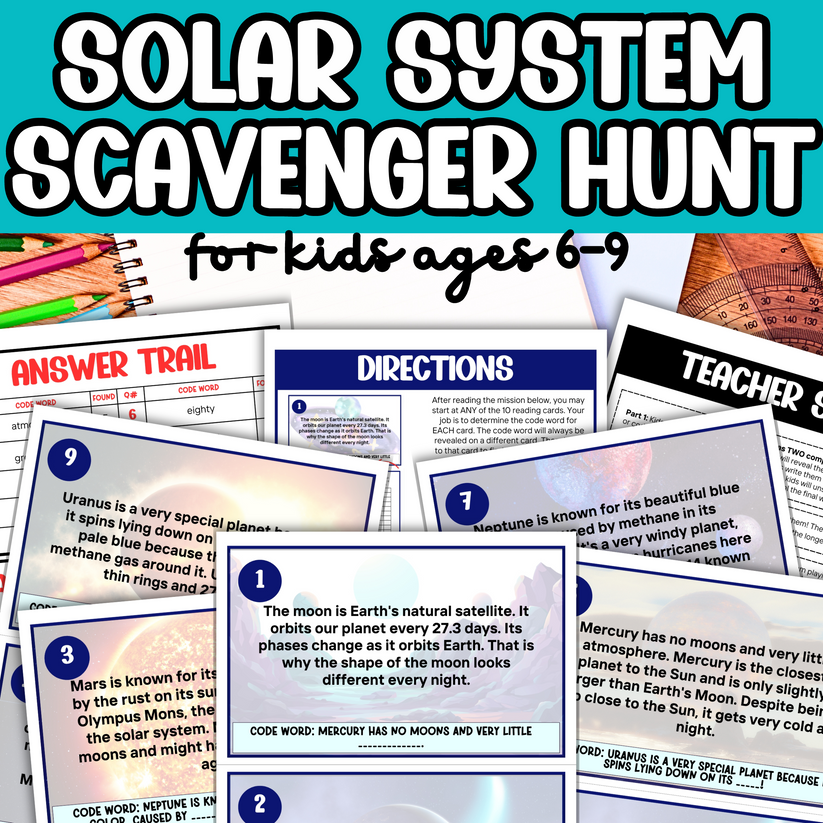 Solar System Scavenger Hunt – Party Prints Press