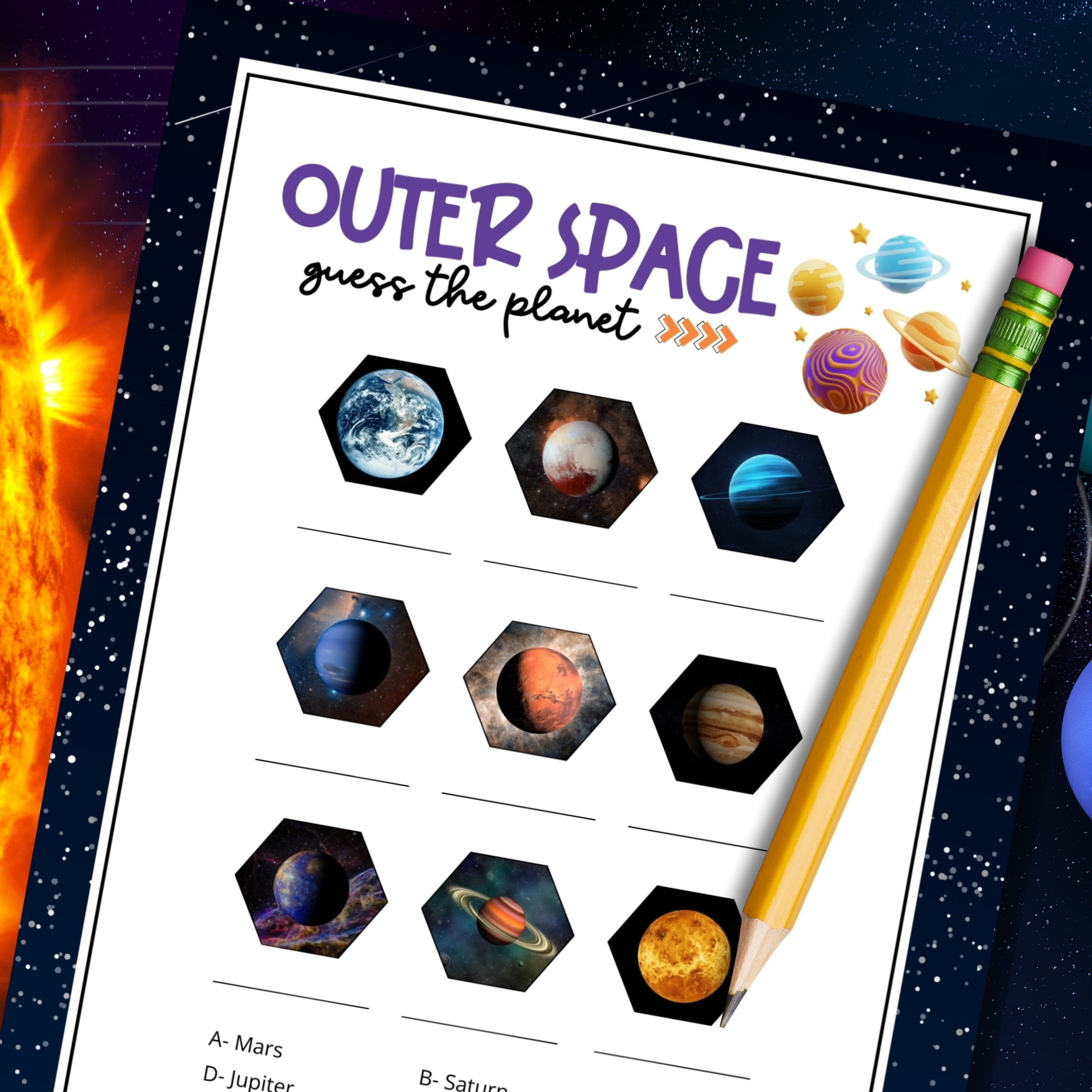 Planet Picture Trivia – Party Prints Press